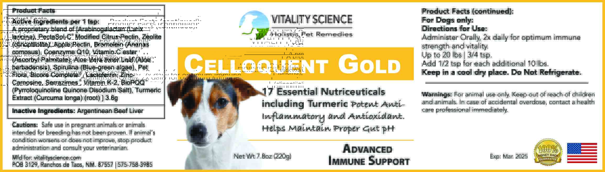 Turmeric for Dogs | Vitality Science | Immune Support for Dogs